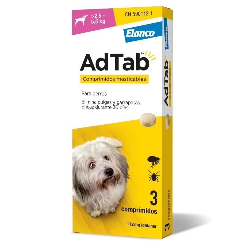 AdTab de Elanco - Comprimidos masticables para perros y gatos